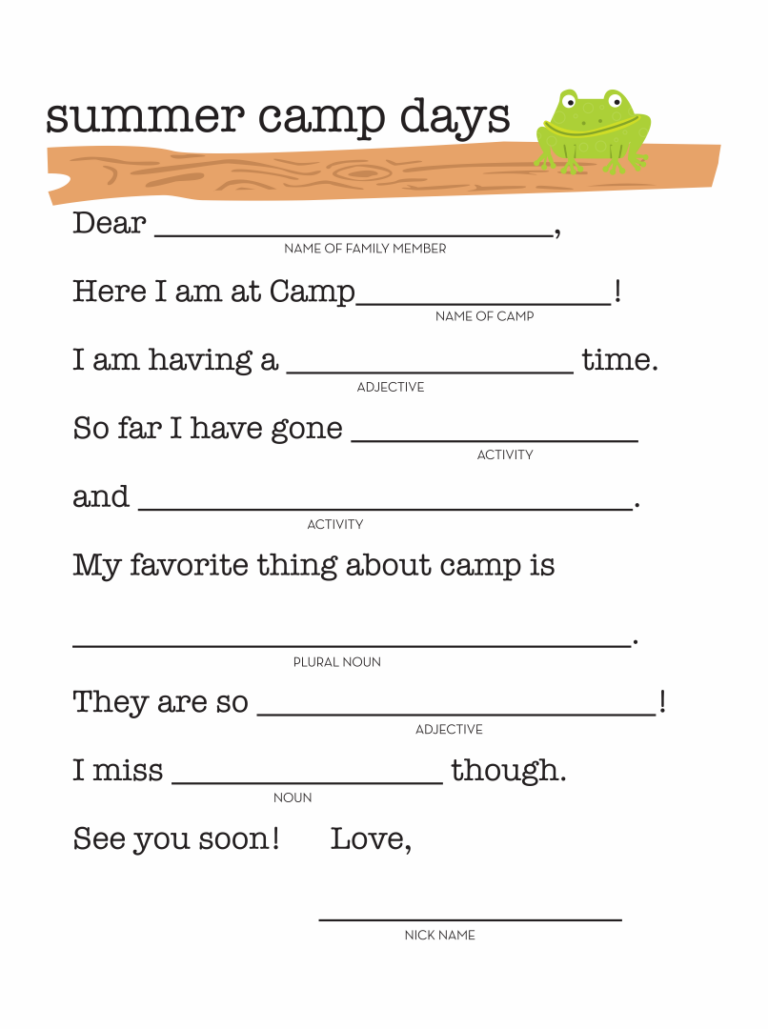 Kids Mad Libs Printable Printable Mad Libs Kids Mad Libs Mad Libs ...