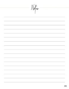 Note Pages Templates 30 FREE Printables Printabulls - Fillable Form 2023