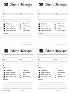 Phone Message Template Fill Out Sign Online DocHub - Fillable Form 2025