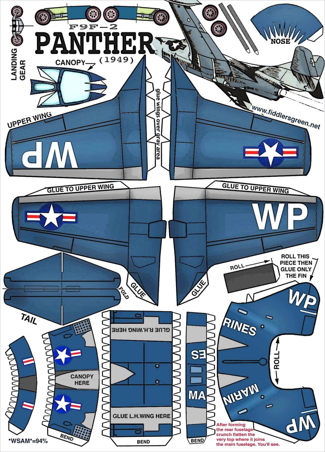 Plane Papercraft Panther Plane Papercraft Printable Papercrafts ...