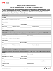 Printable Caregiver Contract Fill Out Sign Online DocHub - Fillable ...