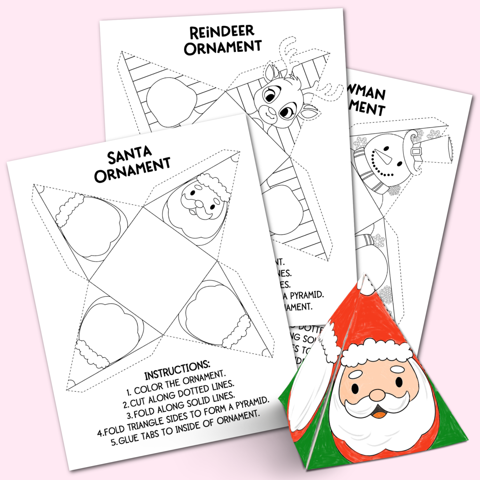 Printable Christmas Ornaments Kara Creates Fillable Form 2023