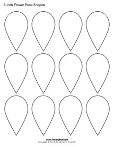 Free Printable Flower Petal Template Pattern - Fillable Form 2025