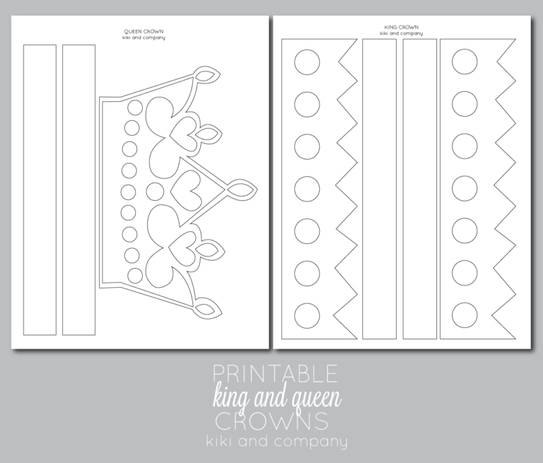 Printable Kings And Queens Crown Free Printable King And Queen Crowns ...