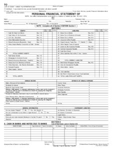 Printable Personal Financial Statement Fill Online Printable Fillable ...