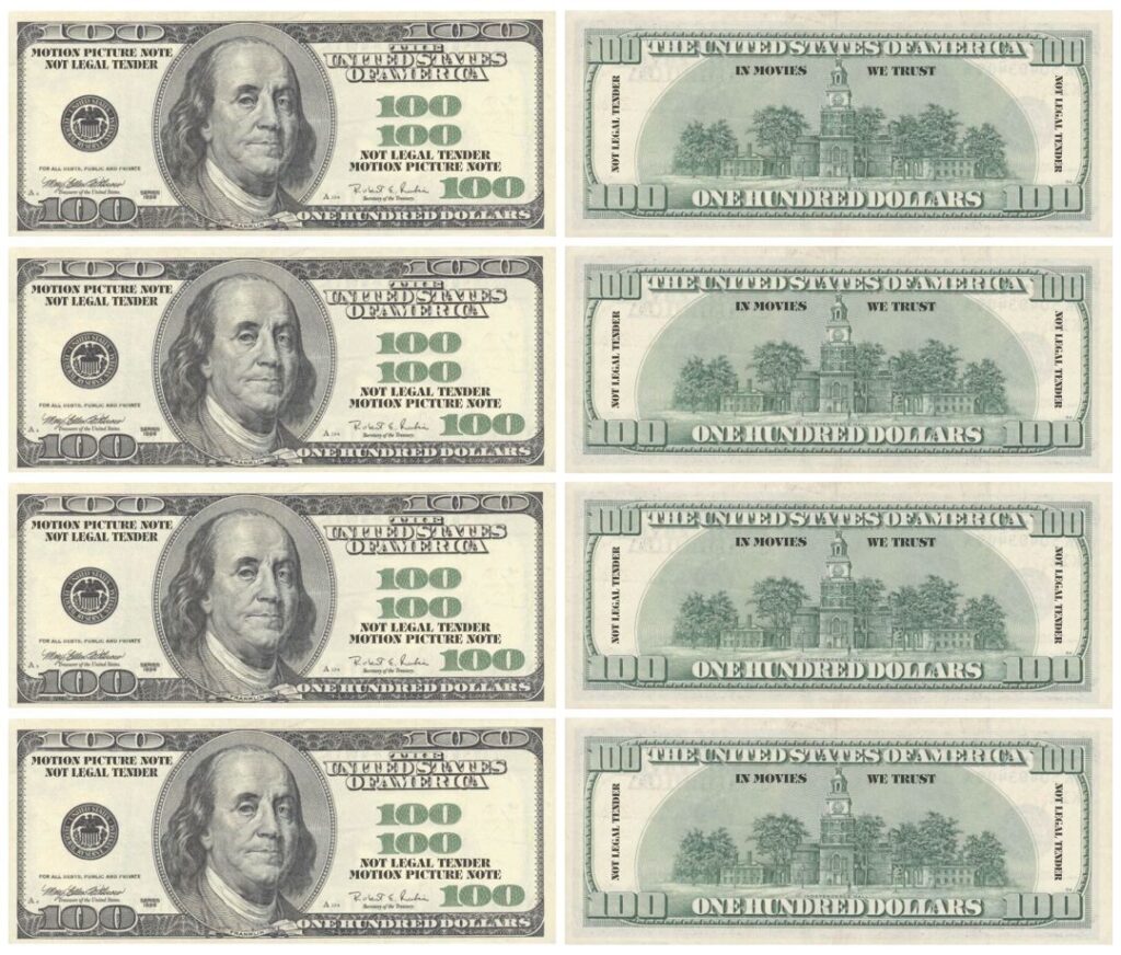 Template Printable Money Front And Back Real Size Fillable Form 2025