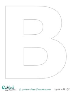 The Letter B Printable Stencil Uppercase Free Stencils Printables Free ...