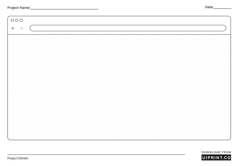 Printable Wireframe Templates - Fillable Form 2023