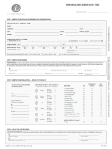 Urine Initial Drug Screen Result Form Fill Out Sign Online DocHub ...