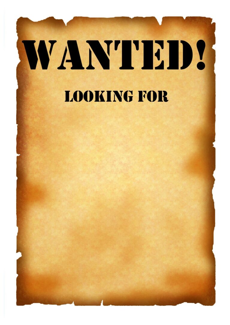 Wanted Poster Template Free Printable Wanted Poster Template Poster ...