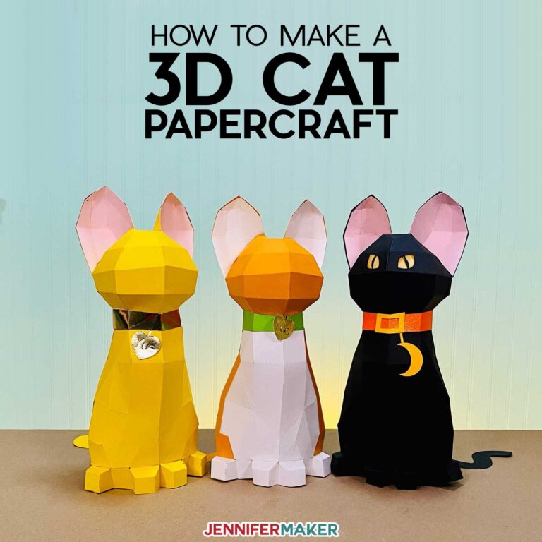 3D Papercraft Cat Free Animal Papercraft Template SVG File Jennifer ...