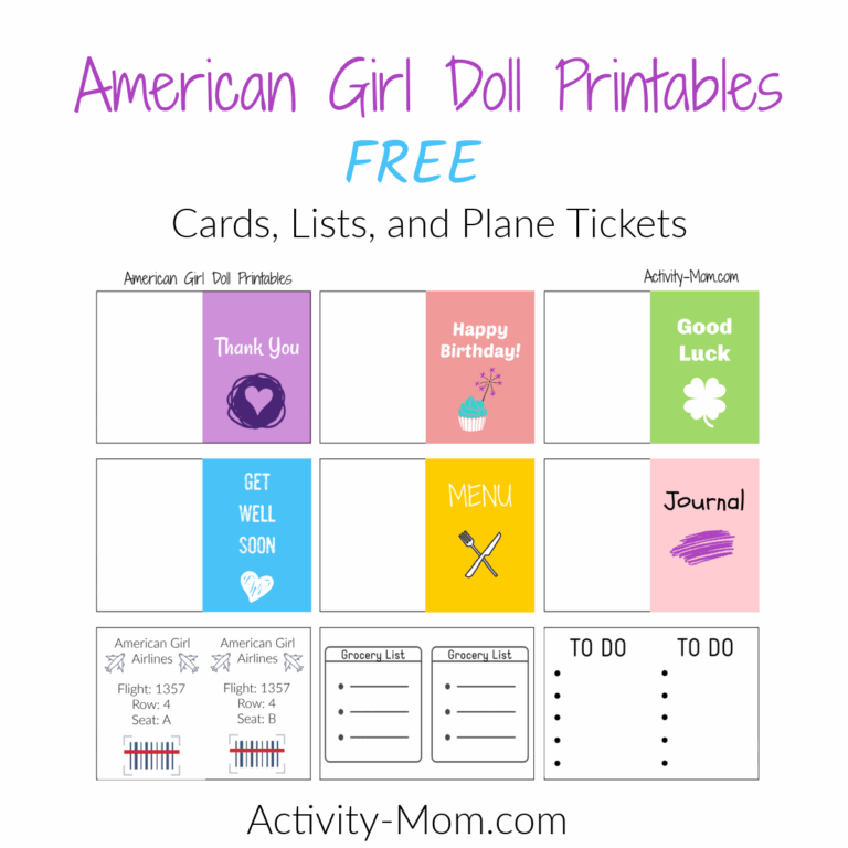 American Girl Doll Ideas Printables - Fillable Form 2025