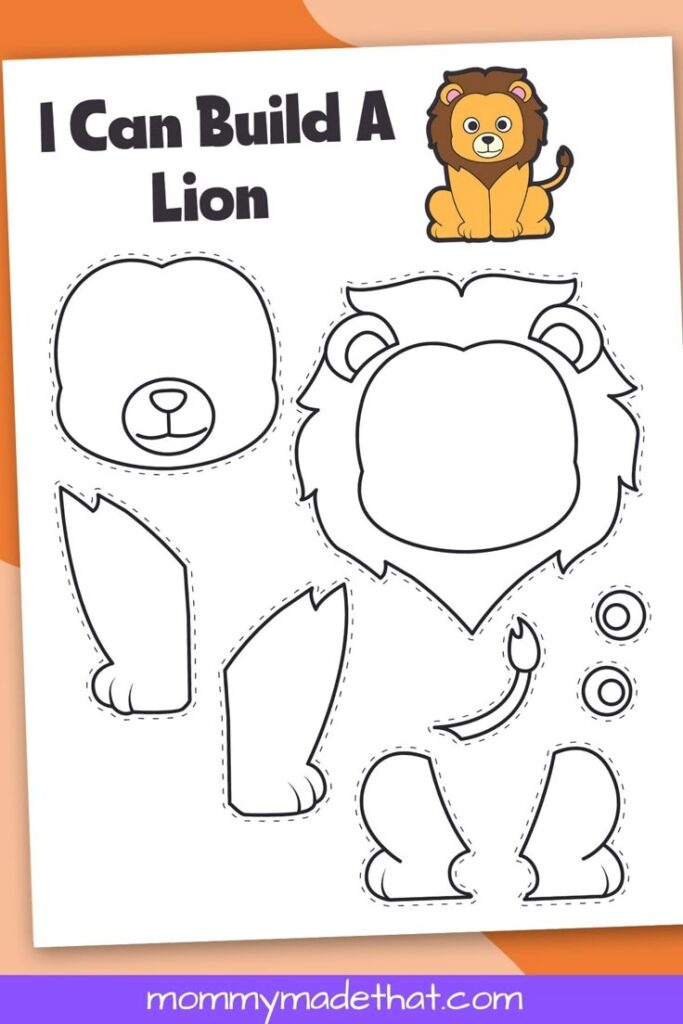 Lion Template Printable - Fillable Form 2025