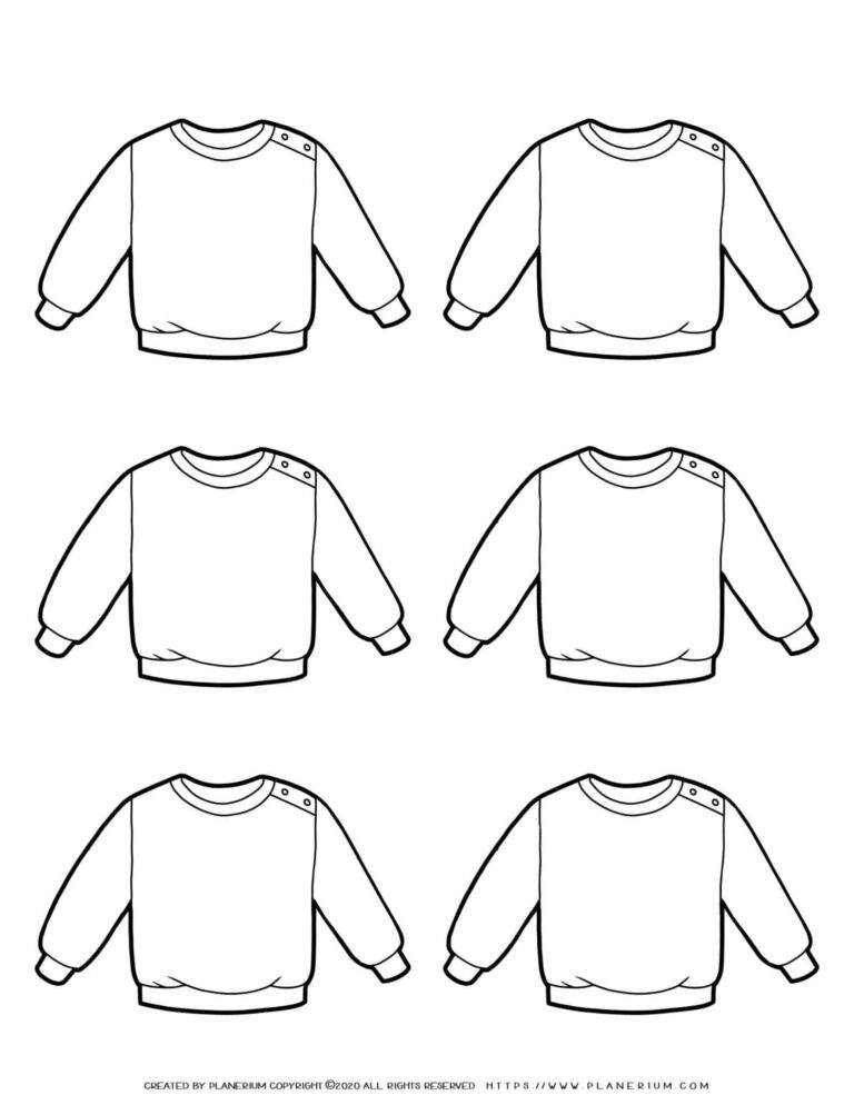 Printable Sweater Template - Fillable Form 2025